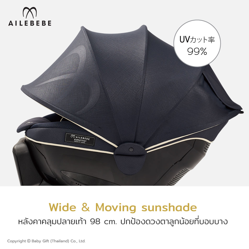 คาร์ซีทแรกเกิด AILEBEBE รุ่น Kurutto R The First